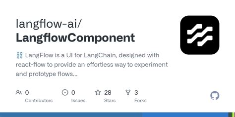 Github Langflow Ailangflowcomponent ⛓️ Langflow Is A Ui For