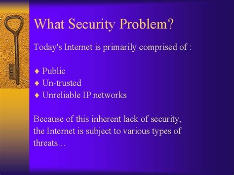 Internet Protocol Security An Overview Of Ipsec Outline