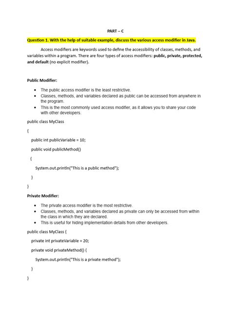 Java Qa Pdf Inheritance Object Oriented Programming Class Computer Programming