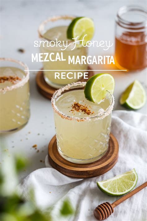 Smoky Honey Mezcal Margarita Cocktail Recipe In 2025 Mezcal Margarita
