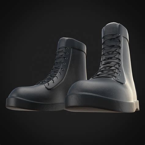 검정 부츠 3d 모델 39 Fbx Max Obj Free3d