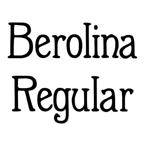 Berolina Regular Free Fonts On