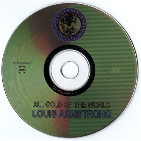 Louis Armstrong All Gold Of The World Cd Rus Cd Covers Cover
