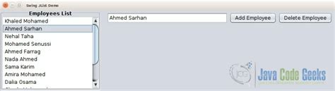 Java Swing List Example Examples Java Code Geeks 2021
