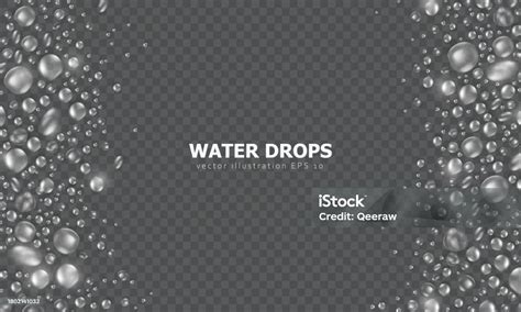 표면에 사실적인 3d 순수한 물방울 또는 결로가 있는 벽지 3차원 형태에 대한 스톡 벡터 아트 및 기타 이미지 3차원 형태 기상 이변 기포 Istock