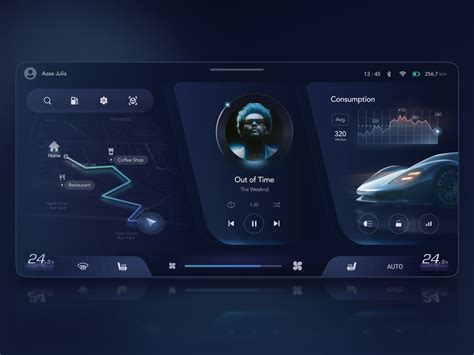 HMI Concept Design Vol 1 Dashboard Design Concept Design Car Ui