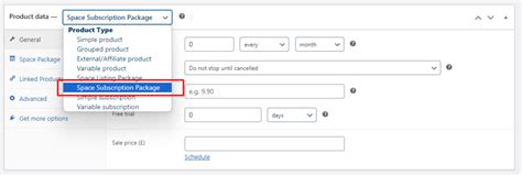 Creating A Space Subscription Package Spaces Engine