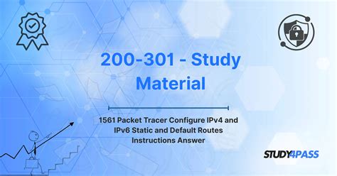 1561 packet tracer configure ipv4 and ipv6 static and default routes