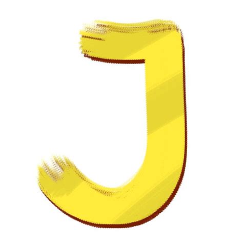 Huruf J Kuning