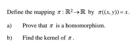 solved define the mapping r2 r by x y x is a
