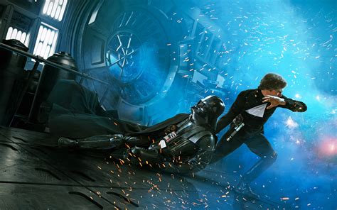 Luke Skywalker Darth Vader Return Of The Jedi Wallpapers Hd