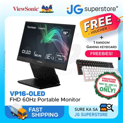 ViewSonic VP OLED FHD Hz Portable Display Monitor With USB C Micro HDMI Mm Audio