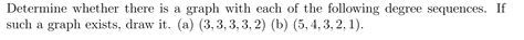 Solved Determine Whether There Is A Graph With Each Of The Chegg Com