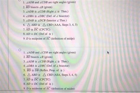solved given that zadb and cdb are right angles and bd