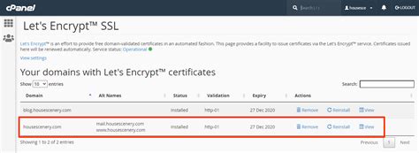 通过cpanel给网站安装免费的lets Encrypt Ssl证书 青松跨境b2c