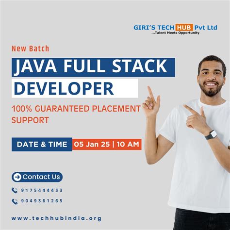giri s tech hub pvt ltd on linkedin new batch of java full stack developer starting from 05