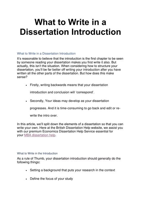 Ppt What To Write In A Dissertation Introduction Powerpoint