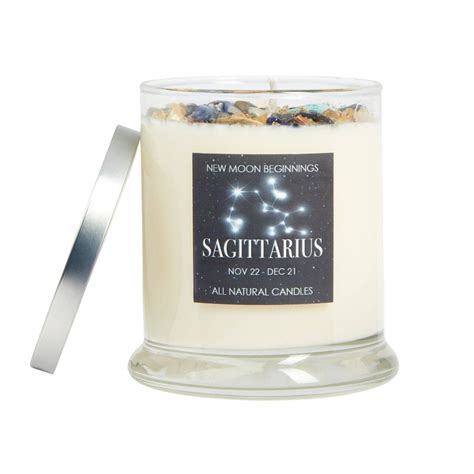 Sagittarius Crystal Candle Zodiac Nov 22 Dec 21 New Moon