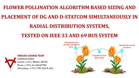 flower pollination algorithm based sizing and placement of dg and d statcom simultaneously in