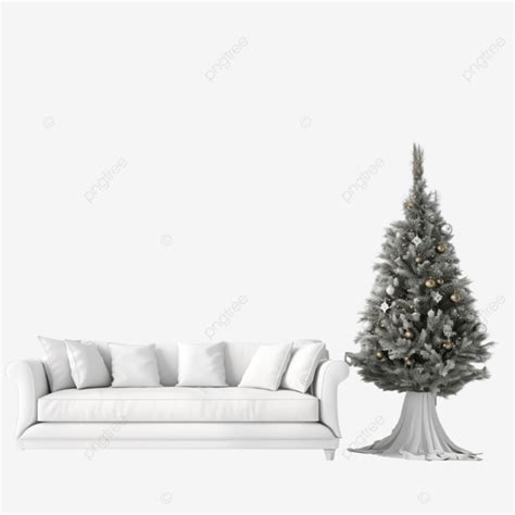 소파와 흰색 베개를 갖춘 고전적인 크리스마스 룸 인테리어 크리스마스 방 크리스마스 인테리어 아늑한 집 Png 일러스트 및 이미지 에 대한 무료 다운로드 Pngtree