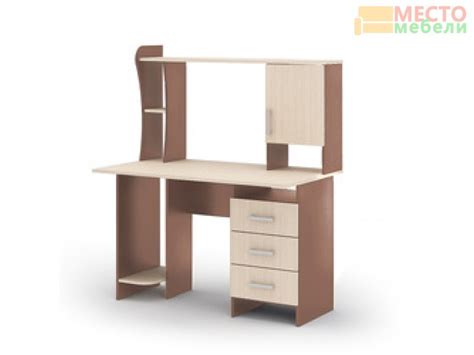 Стол компьютерный №5 шимо темный шимо светлый купить в Санкт Петербурге Компьютерные столы