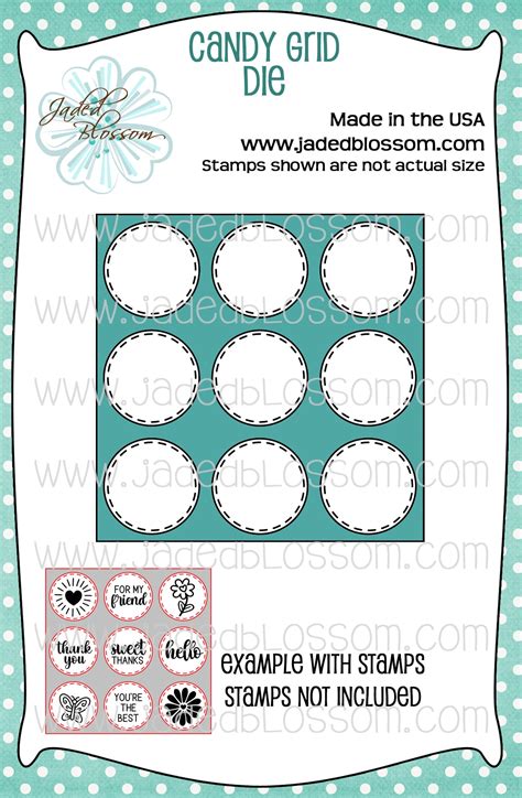 Candy Grid Die Jaded Blossom