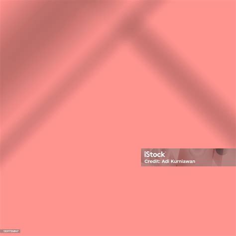 플랫 레이 상단 뷰 앵글 복숭아 종이 바닥 제품 디스플레이 그림자 오버레이 효과 템플릿 배경 소셜 미디어 스퀘어 배너 프로모션 및 프리젠 테이션 0명에 대한 스톡 벡터 아트