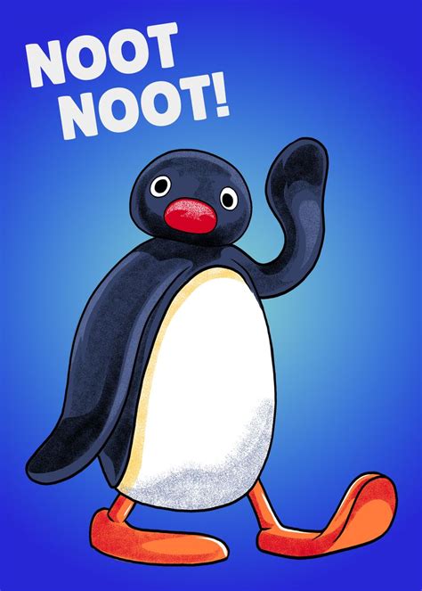 Noot Noot Penguin Meme Poster Picture Metal Print Paint By Adam