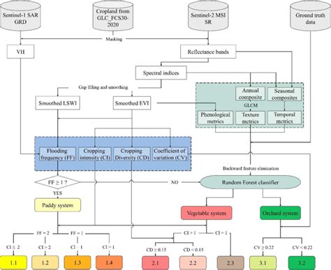 Flowchart Of The Process For Identifying Crop Rotation Systems Paddy