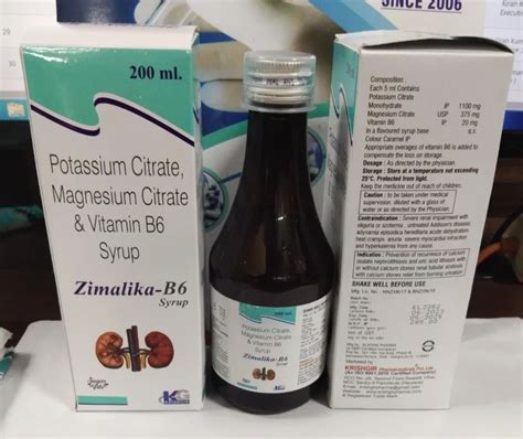 Potassium Citrate Magnesium Citrate Syrup Packaging Size 200 Ml At Rs