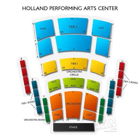 Seating Chart For Performing Arts Center