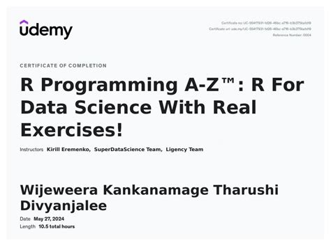 Im Excited To Share That Ive Successfully Completed R Programming