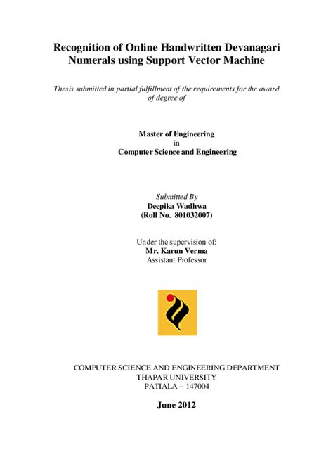 Pdf Recognition Of Online Handwritten Devnagari Numerals Using Support Vector Machines