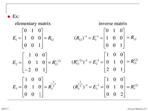 Ppt Inverse And Elementary Matrices Powerpoint Presentation Free