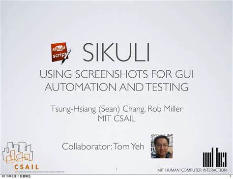 Sikuli Using Screenshots For Gui Automation And Testing Pdf Operating Systems Computer