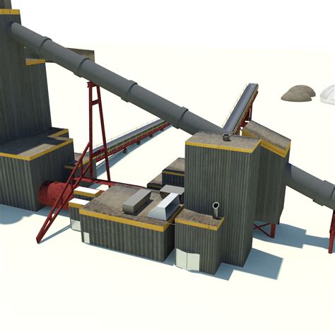 Coal Processing Plant 3d 1145973 Turbosquid