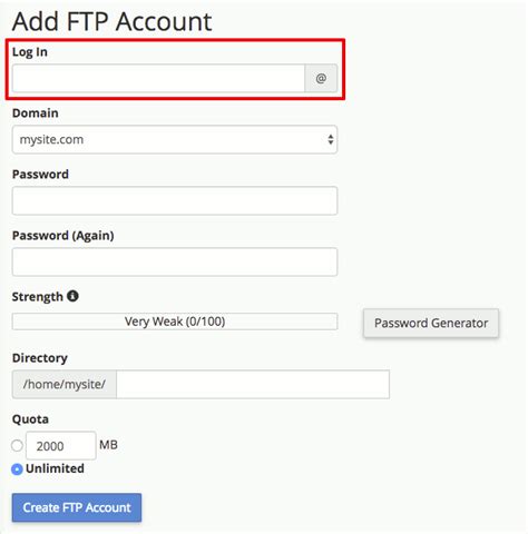 Creating Ftp Users Liquid Web