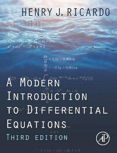 A Modern Introduction To Differential Equations 3rd Edition Twin Sea Star