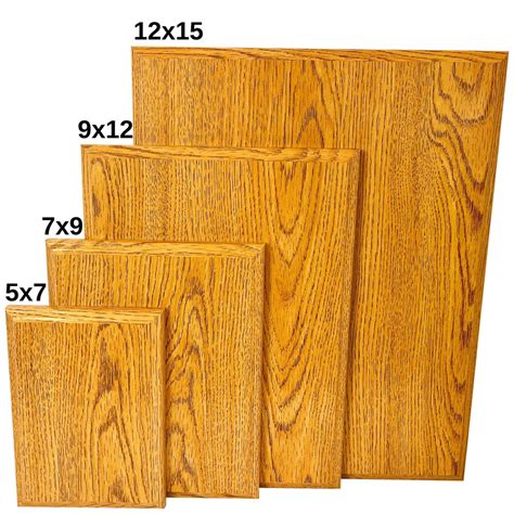 Oak Finish Plaque Blank Blank Wood Plaque 5x7 7x9 9x12 Inch Wooden