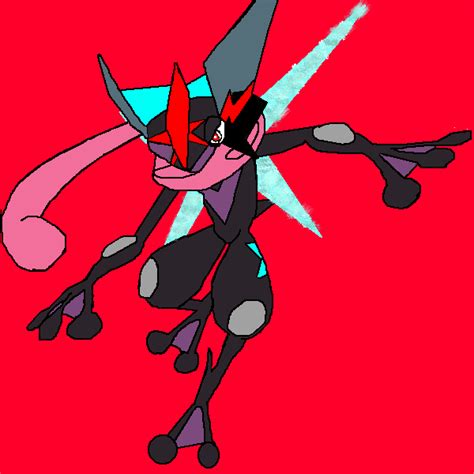 Pixilart Shiny Ash Greninja By Daniellopez17