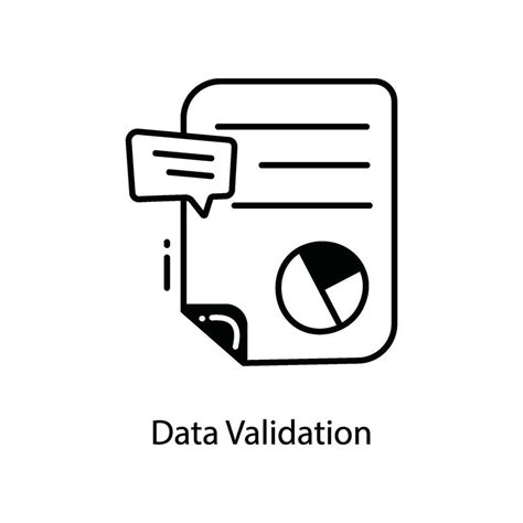 Data Validation Doodle Icon Design Illustration Networking Symbol On
