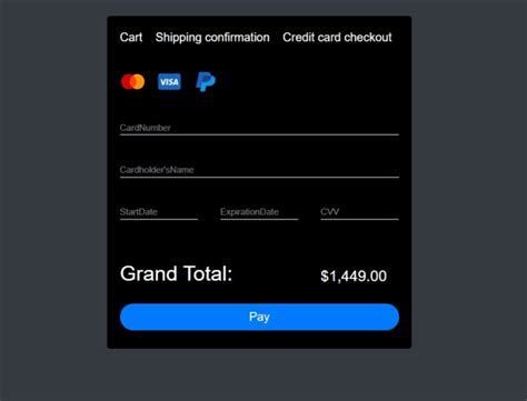 Bootstrap 5 Simple Checkout Template Example