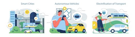 Urban Transportation Methods Set Royalty Free Vector Image