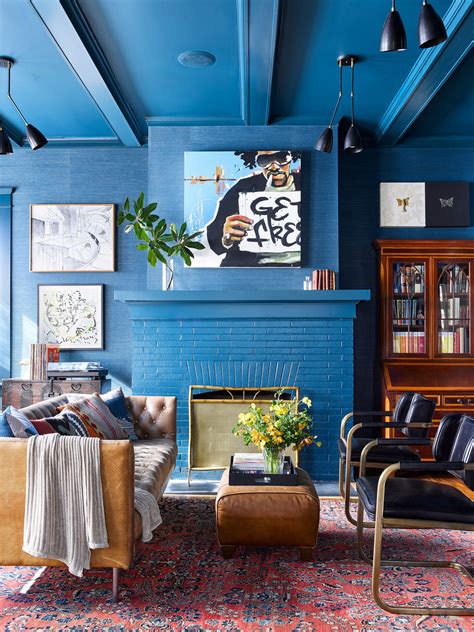 Living Room Ideas Blue Walls