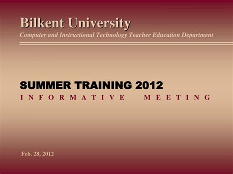 Ppt Bilkent University Computer And Instructional Technology Teacher