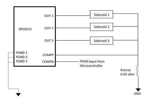 Current Sensing In Drv8313 For Driving Solenoid Motor Drivers Forum