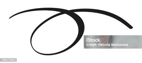 스우시 스와시 밑줄 스트로크 세트 추상적인 물결 모양의 가는 선 물결선 요소 벡터 격리 그림 곡선에 대한 스톡 벡터 아트 및 기타 이미지 Istock