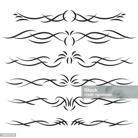 패션 디바이더 밑줄과 텍스트 구분 기호입니다 벡터 컬렉션입니다 텍스트 초대장 카드 책 메뉴에 대한 경계의 격리 된 벡터 세트입니다 디자인 요소입니다 0명에 대한 스톡 벡터