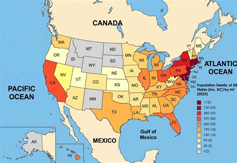 Us Population Density Map