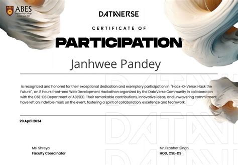 Janhwee Pandey On Linkedin Hackathon Hackoverse Innovation Tech Abesec